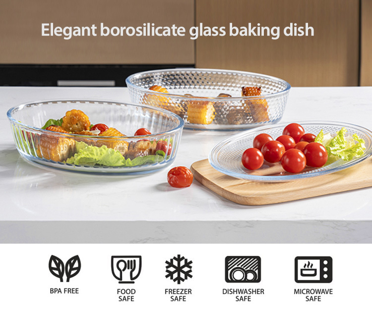 Borosilicate Glass Baking Dish 800ml-3600ml