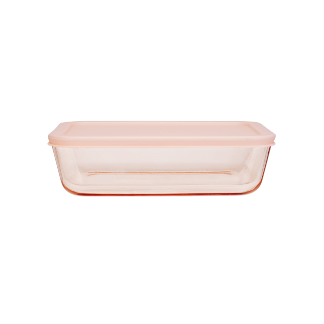 Color Sprayed Glass Food Container With Simply Store PE Lid