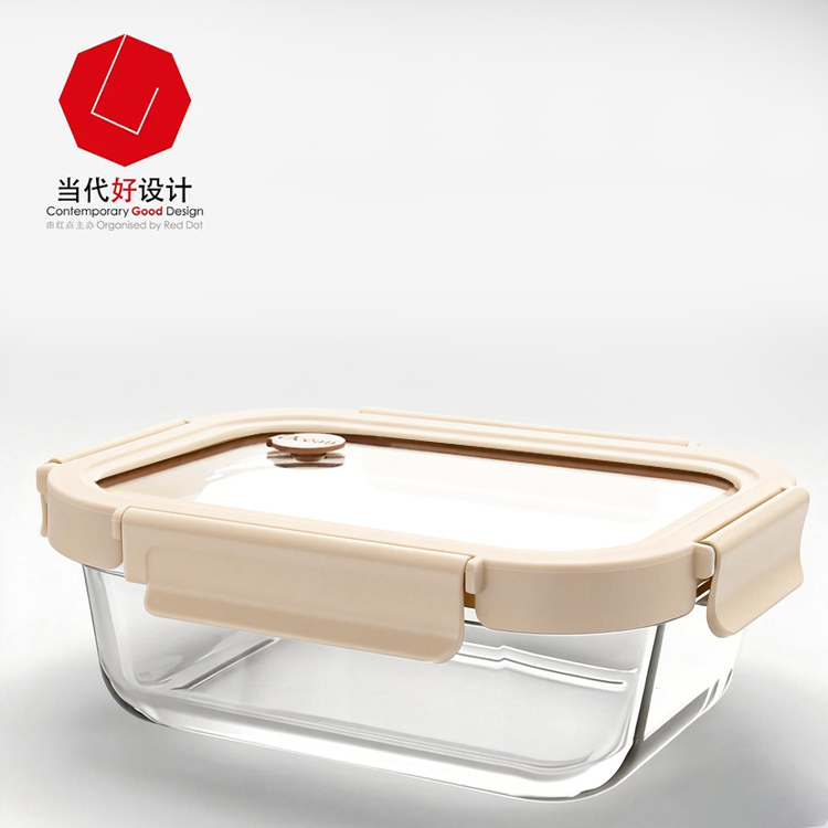 Thermal Shock Resistant Lead-Free Glass Food Container