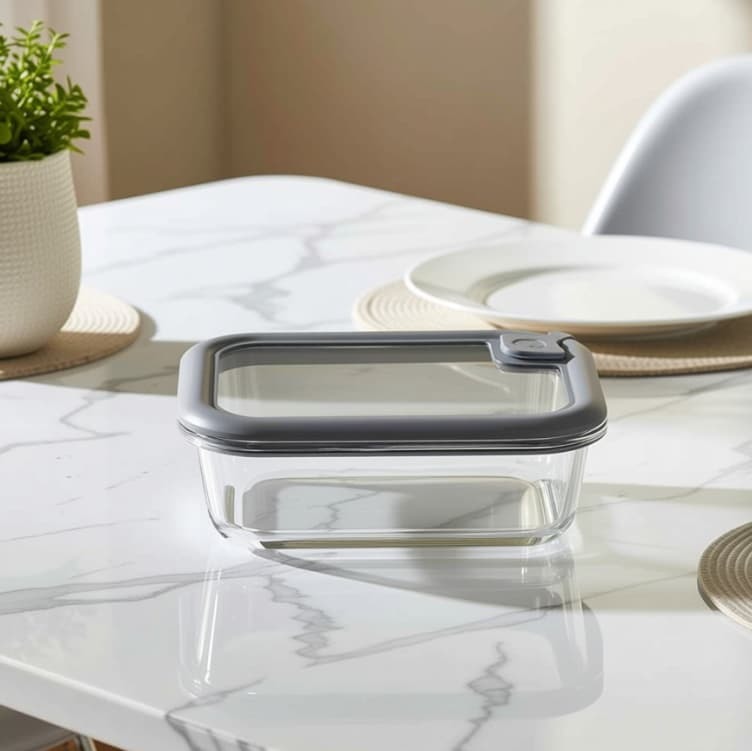 Vented Glass Food Container with Airtight Lid